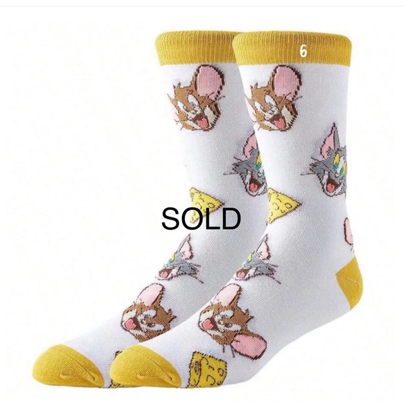 Warner Bros. | Accessories | Warner Bros Tom And Jerry Socks Size 73 ...